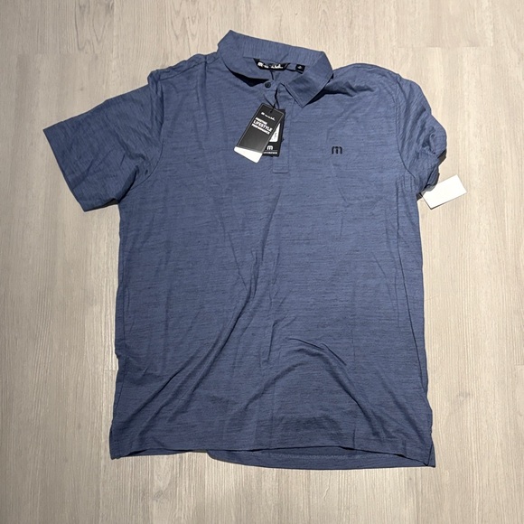Travis Mathew | Shirts | Travis Mathew Navy Polo Shirt | Poshmark